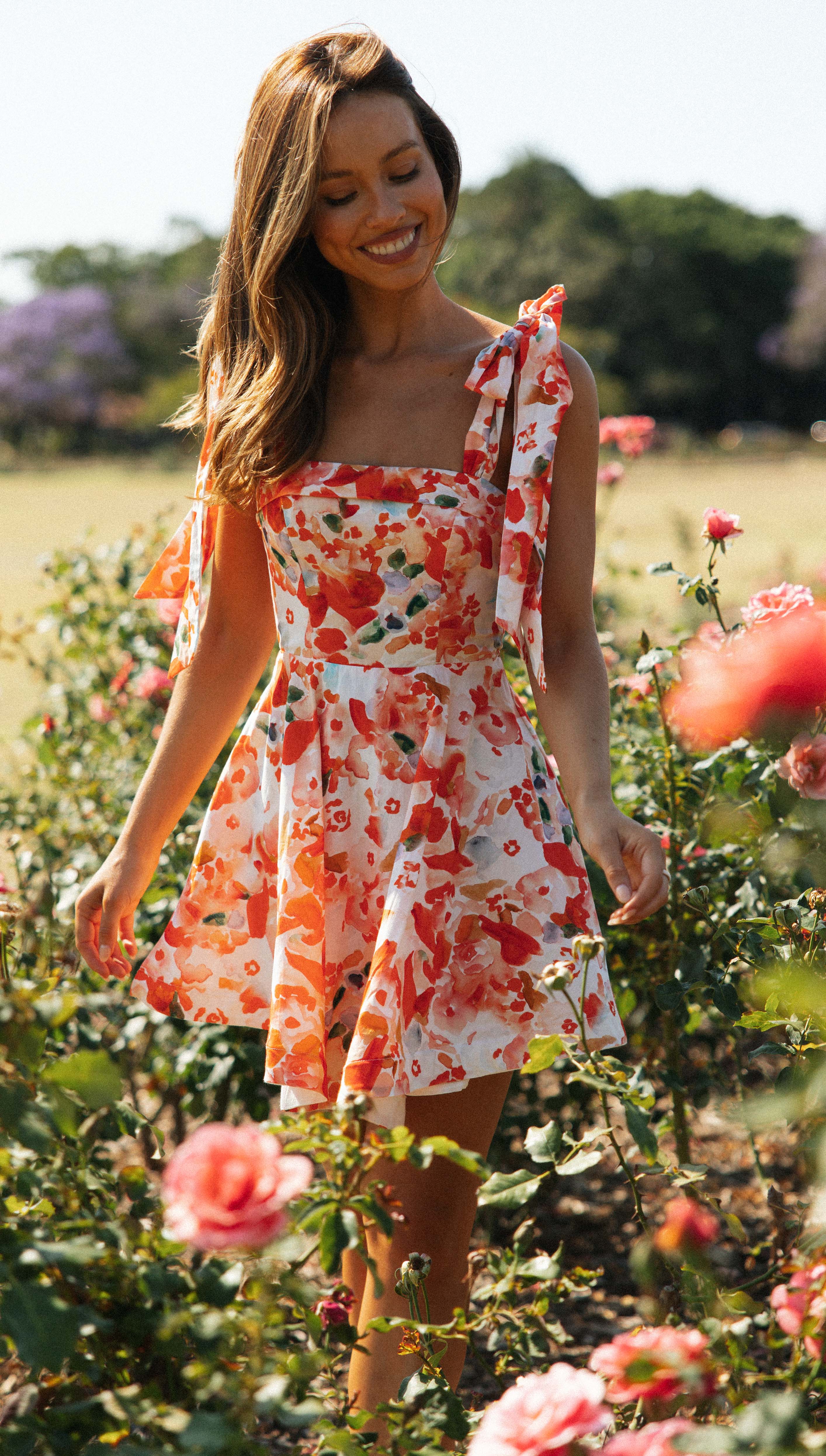 Edin Mini Dress (floral) – Gabi Swimwear
