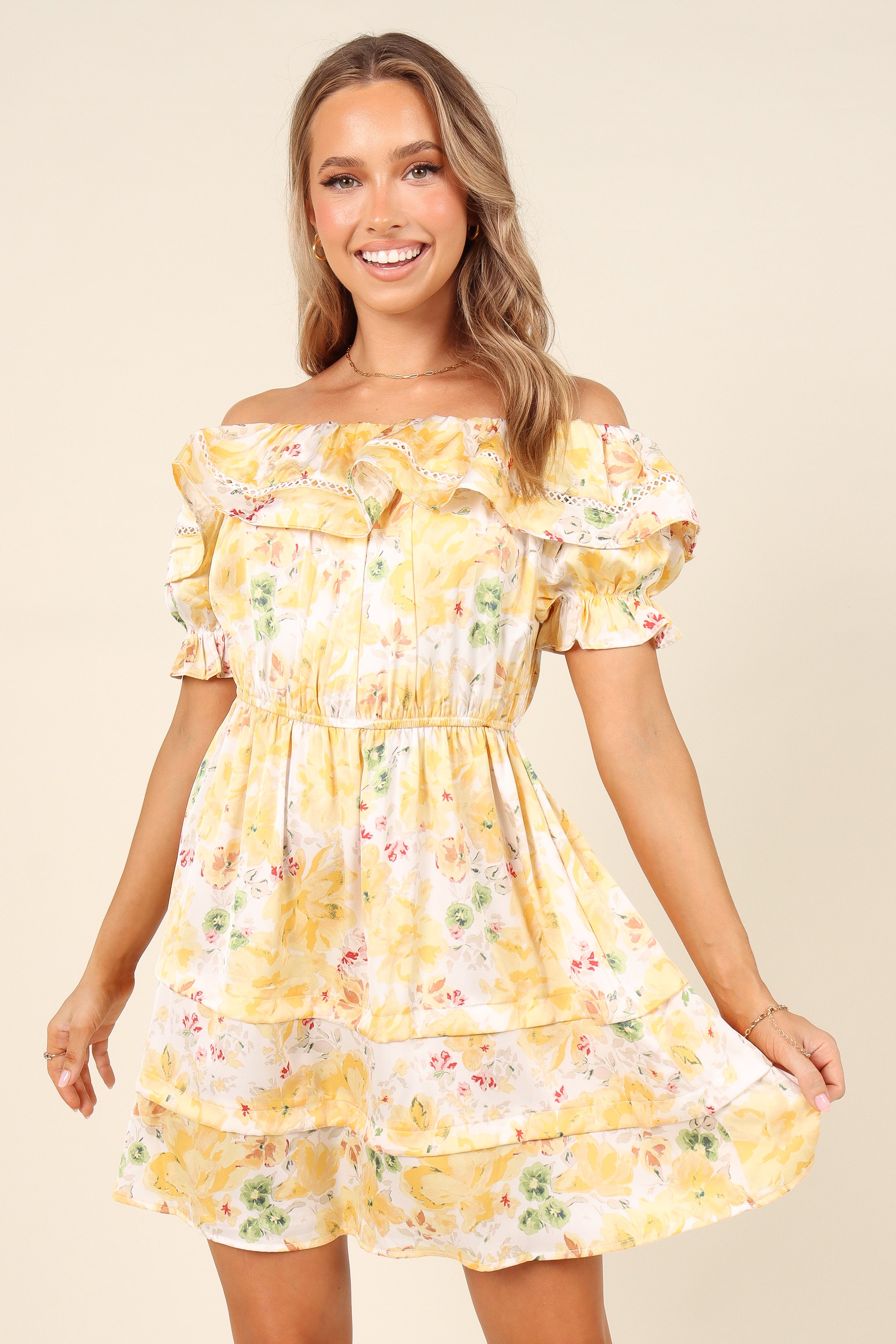 Kylin Dress - Yellow – Gabi Swimwear